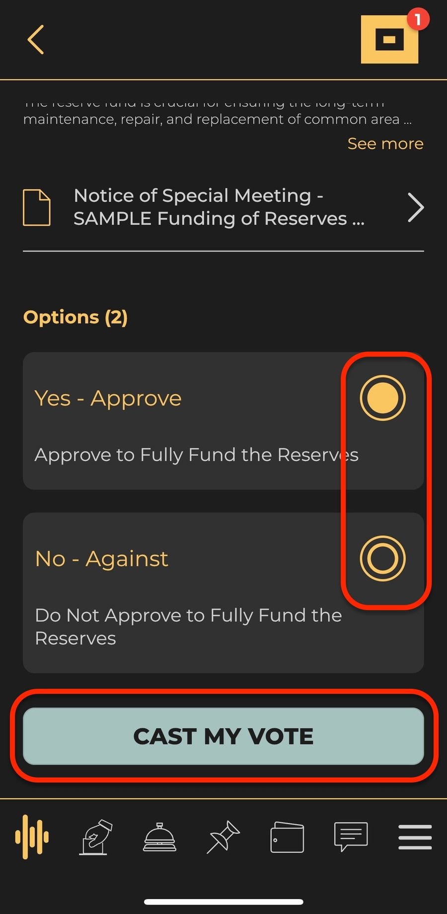 How to Cast a Non-Electoral Vote Using the ONR App