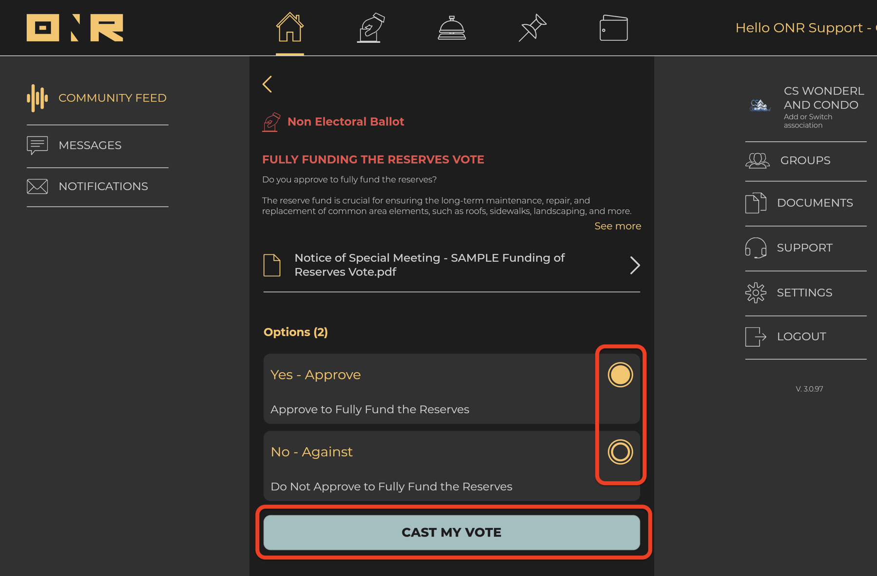 How to Cast a Non-Electoral Vote Using a Web Browser (Laptop or Computer)