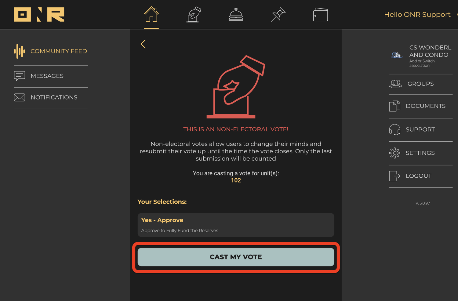 How to Cast a Non-Electoral Vote Using a Web Browser (Laptop or Computer)