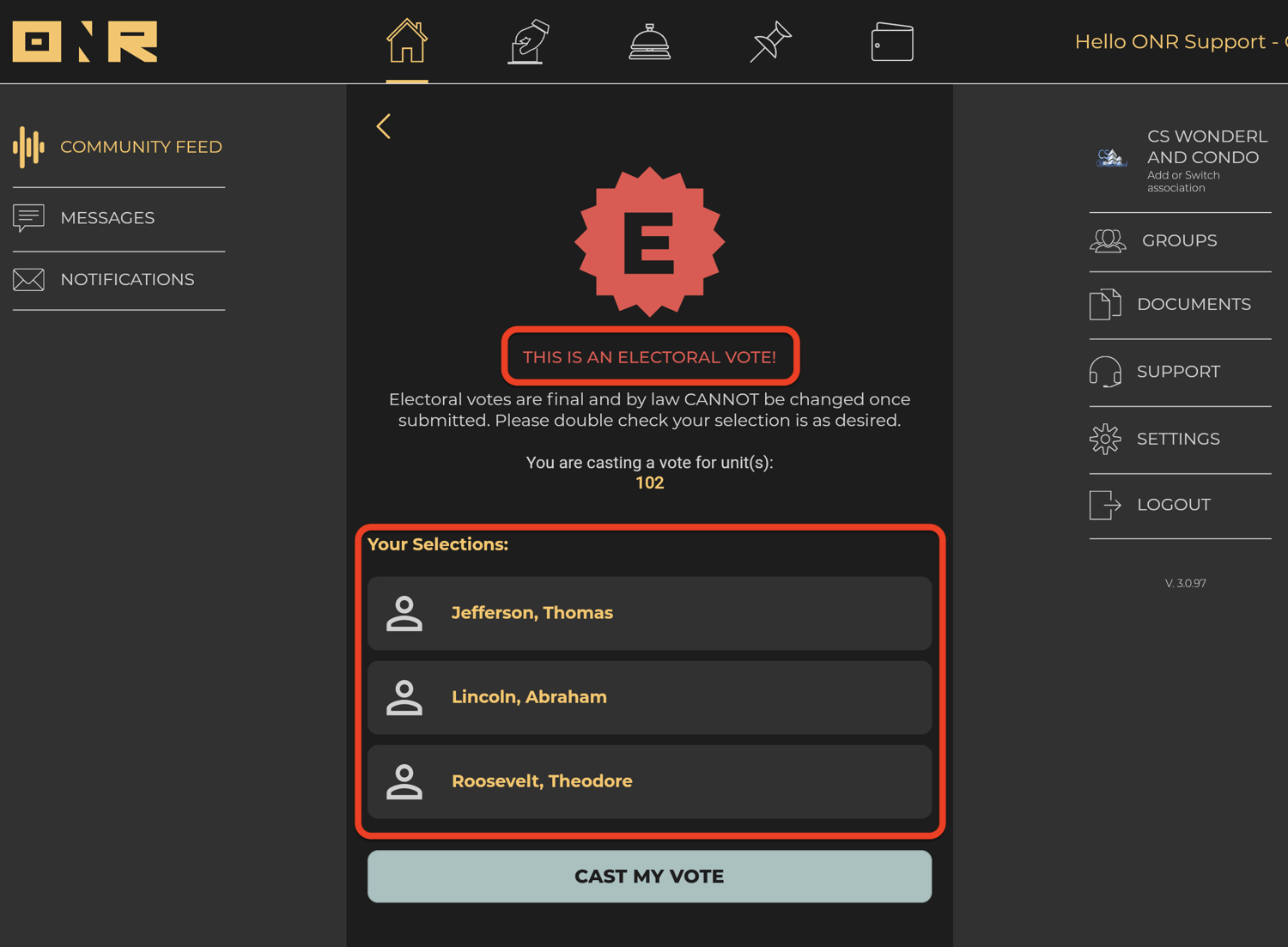 How to Cast an Electoral Vote Using a Web Browser (Laptop or Computer)